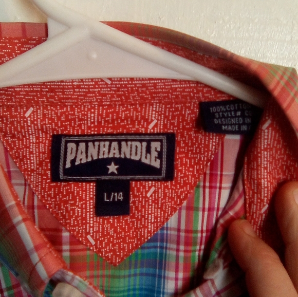 Panhandle Slim | Shirts & Tops | Nwt Boys Panhandle Slim Plaid Button ...